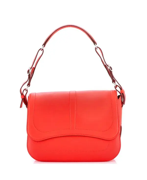 Hermès Harnais Shoulder Bag Epsom And Swift - Red