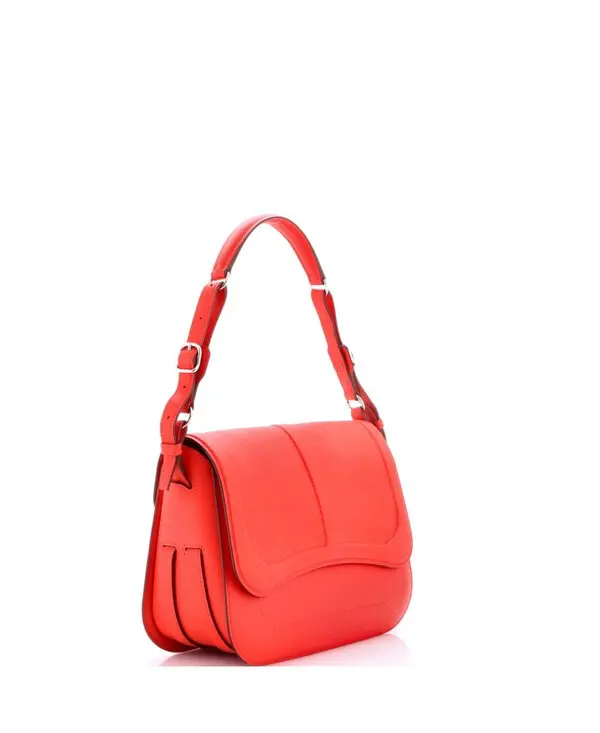 Hermès Harnais Shoulder Bag Epsom And Swift - Red