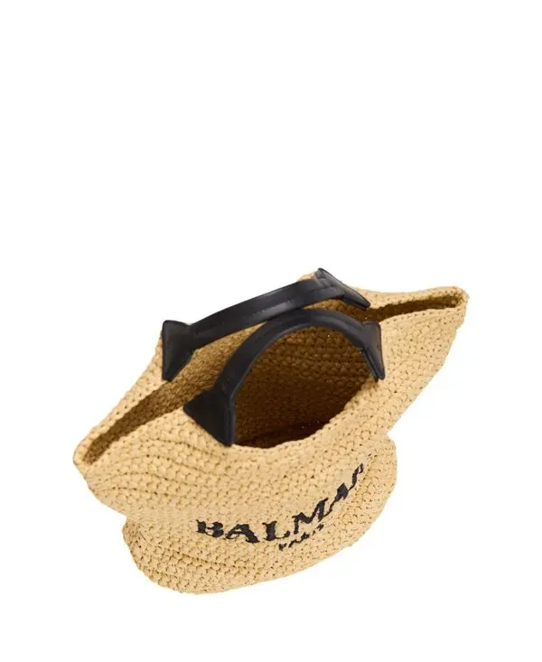 Balmain Paris Crochet Tote Bag - Beige