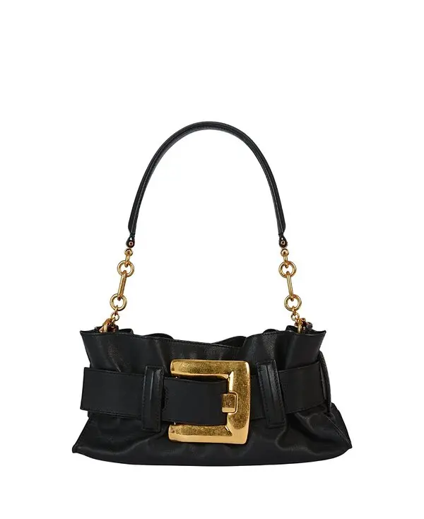Balmain Mini Anthem Bag In Smooth Leather - Black
