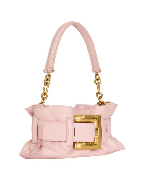 Balmain Mini Anthem Bag In Smooth Leather - Pink