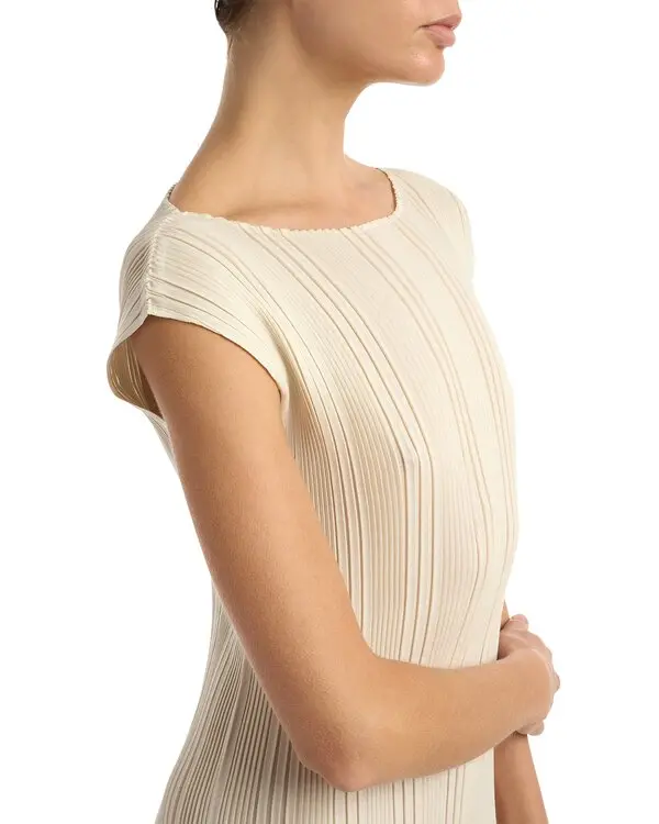 Issey Miyake Ribbed Midi Dress