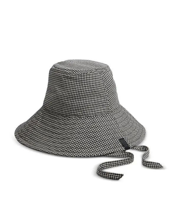 Rag & Bone Harper Sun Hat - Black Gingham