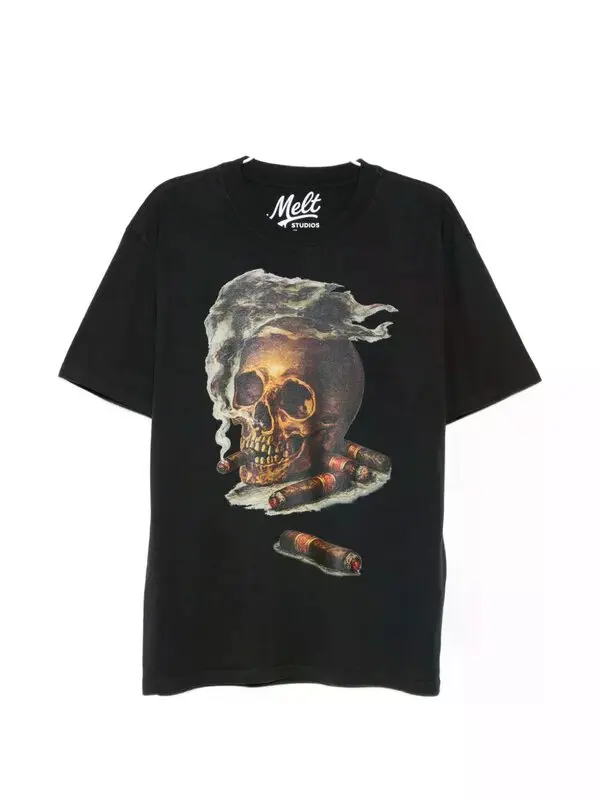 MELT Skull-print T-shirt - Black