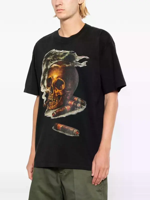 MELT Skull-print T-shirt - Black