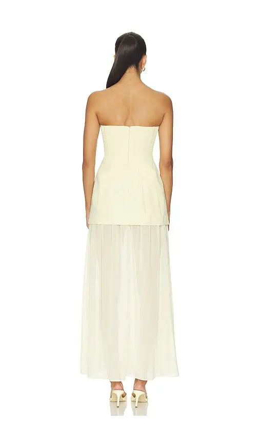 Amanda Uprichard Christy Maxi Dress - Cornsilk