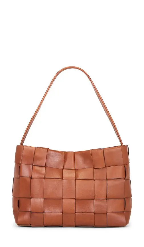 ST. AGNI Woven Leather Mini Tote