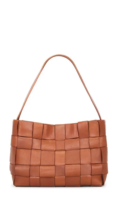 ST. AGNI Woven Leather Mini Tote