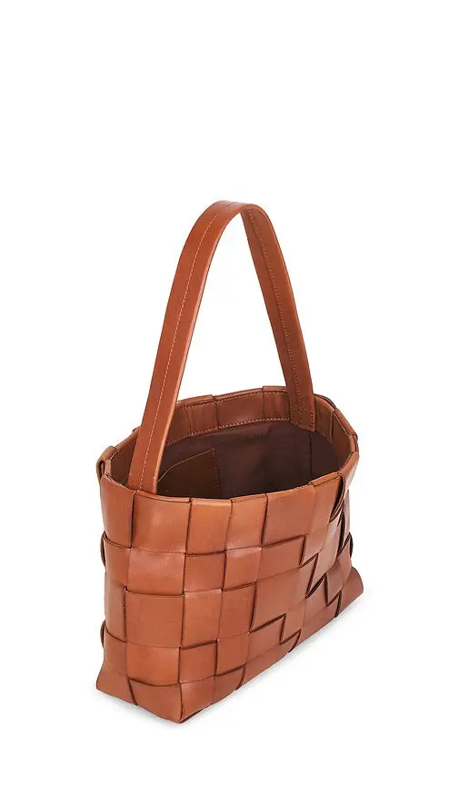 ST. AGNI Woven Leather Mini Tote