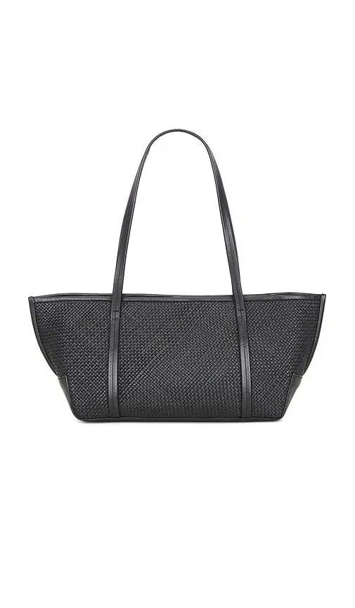 ST. AGNI Woven Leather Tote