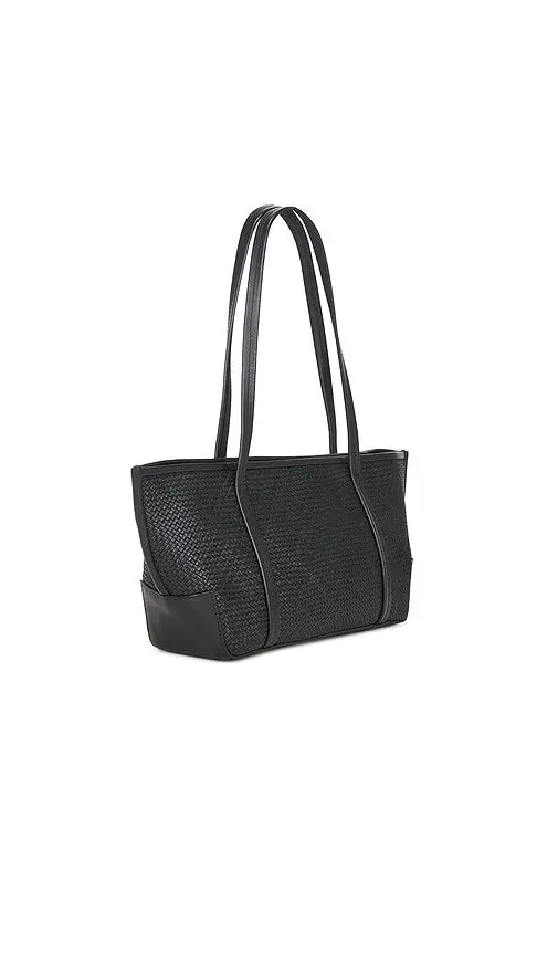 ST. AGNI Woven Leather Tote