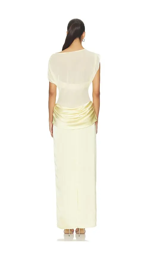 Amanda Uprichard X Olandria Midi Dress - Cornsilk