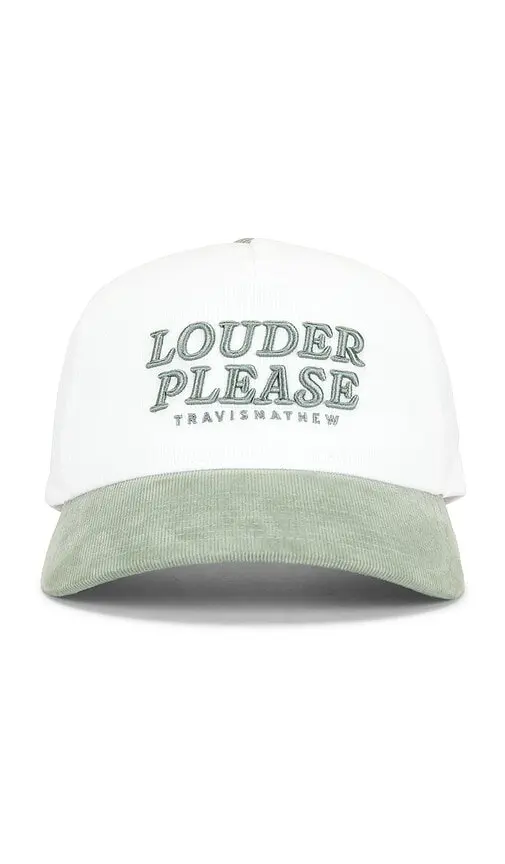 Travis Mathew Louder Please Cap - White