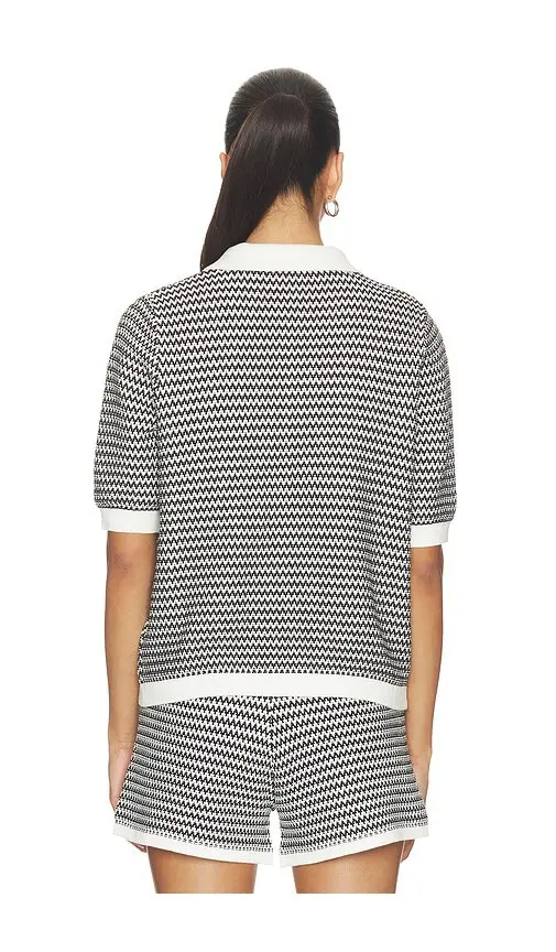 Varley Gaelle Polo Knit Top