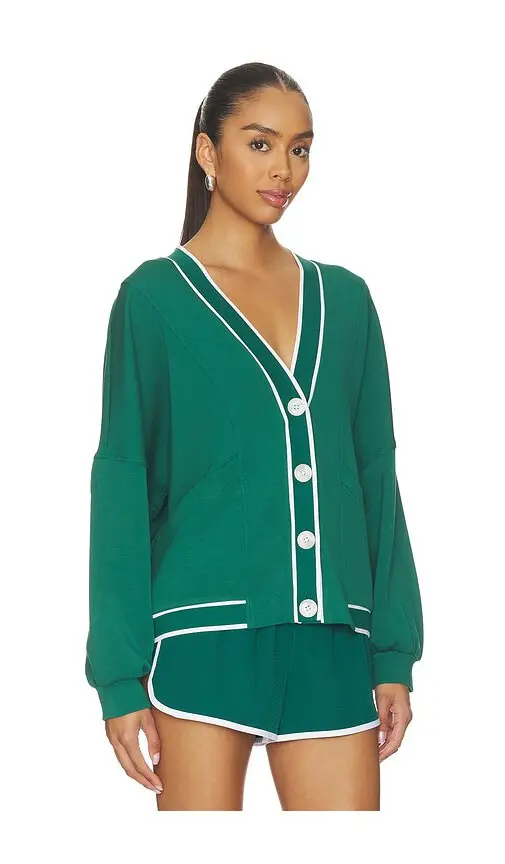 Varley Decker Off Court Cardigan - Forest