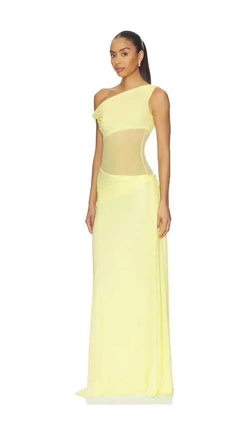 Misha Collection Sisal Mesh Gown