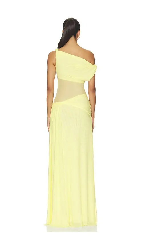 Misha Collection Sisal Mesh Gown