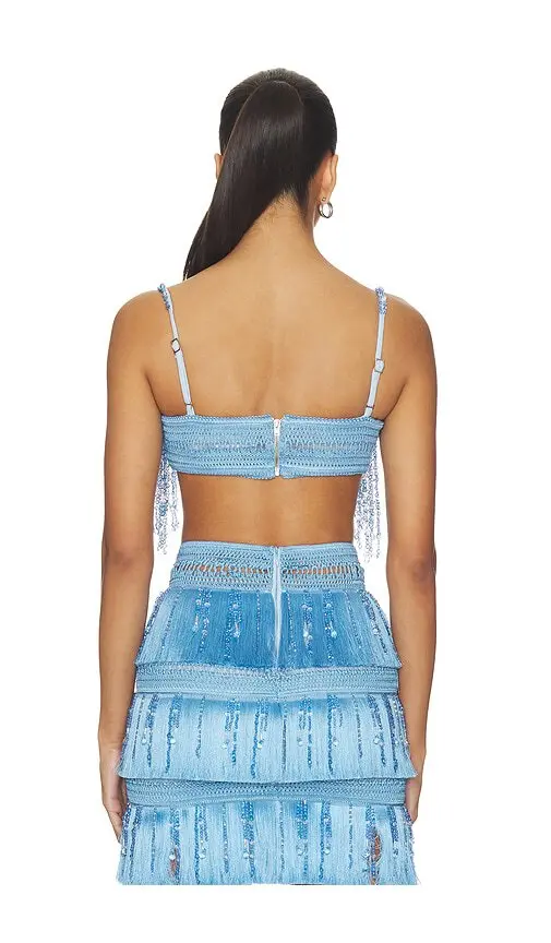 PatBO Clara Fringe Top