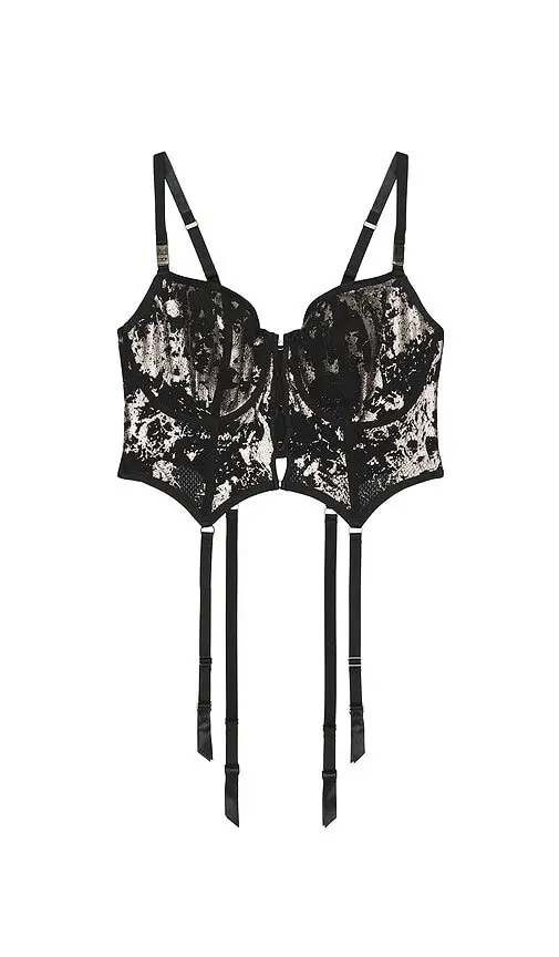 DIESEL® X Savage C Fishnet Bustier - Black