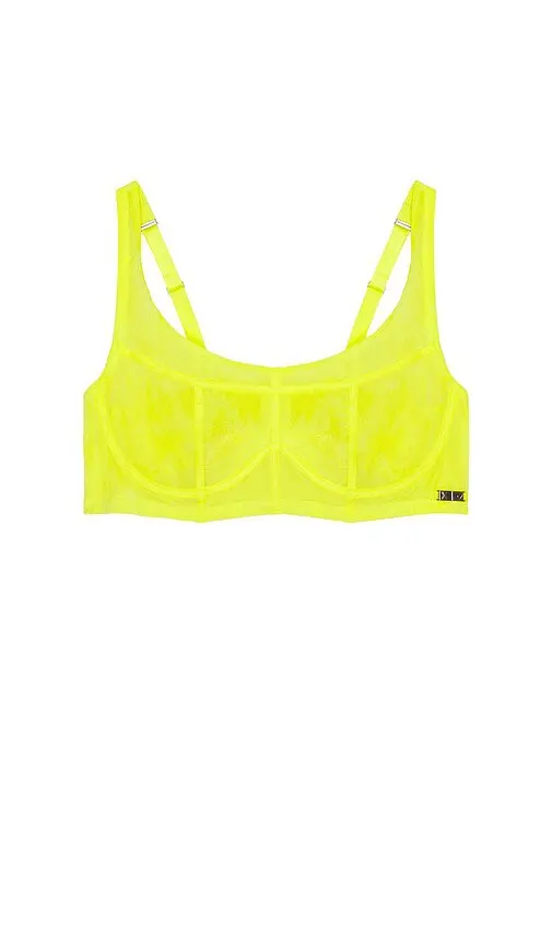 DIESEL® X Savage C Longline Bra In Green - Lime Green