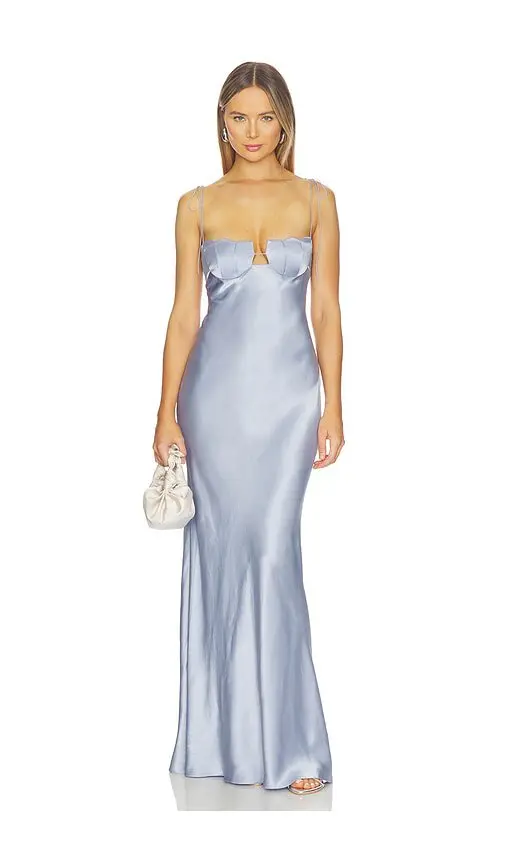 Anna October Tulip Maxi Dress - Blue
