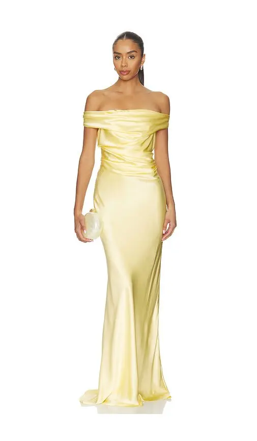 THE SEI Bardot Gown - Custard