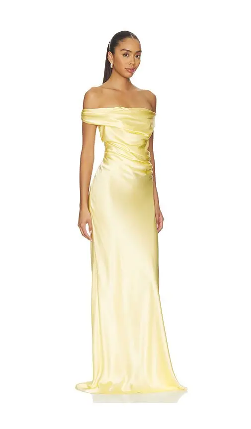 THE SEI Bardot Gown - Custard