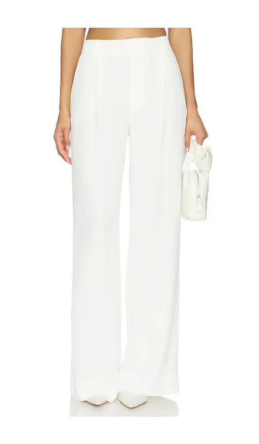 NONCHALANT LABEL Claudia Wide Leg Trousers - White