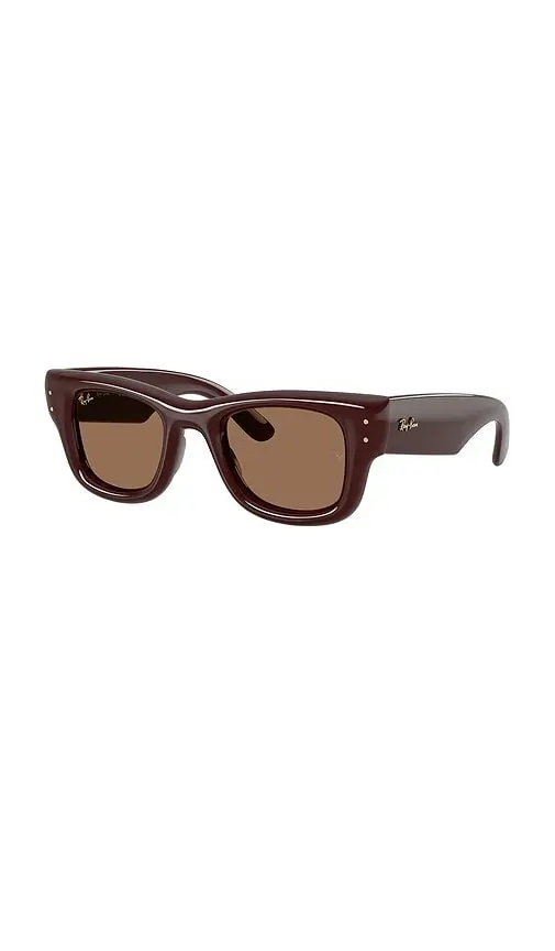 Ray-ban Wayfarer Puffer Square Sunglasses - Maroon
