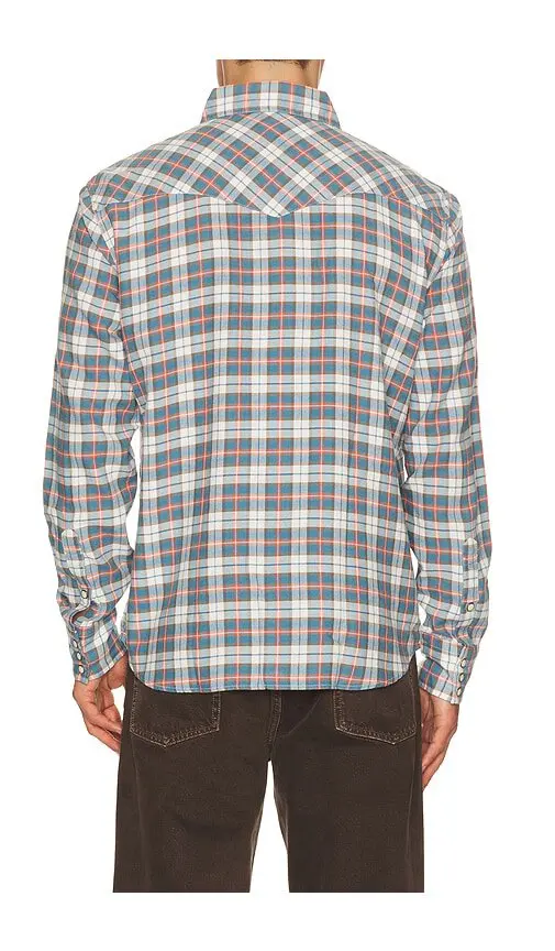 Faherty Brand Western Shirt In Blue,white