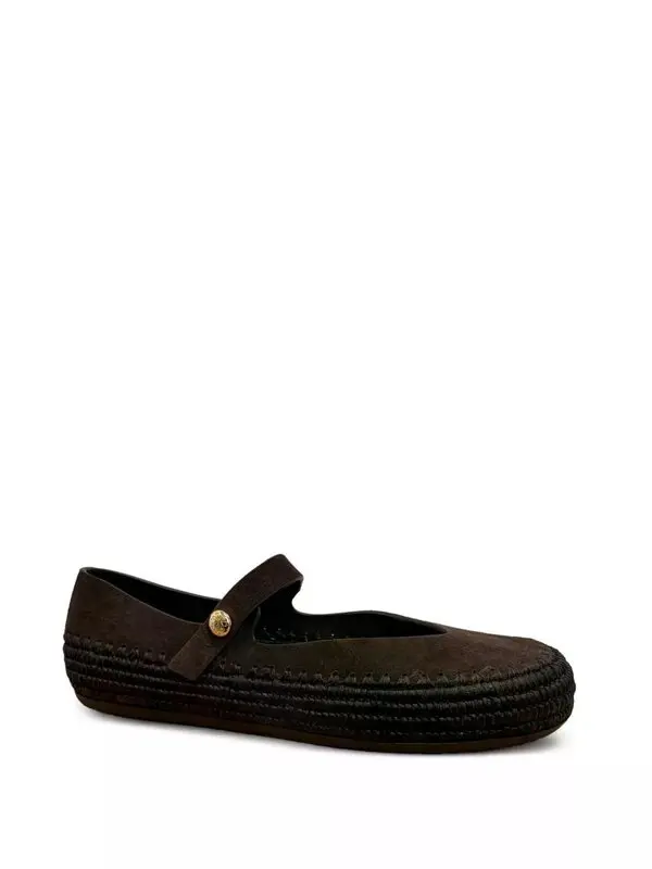 Loewe Mary Jane Ballet Flats - Brown