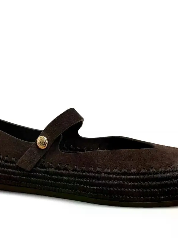 Loewe Mary Jane Ballet Flats - Brown