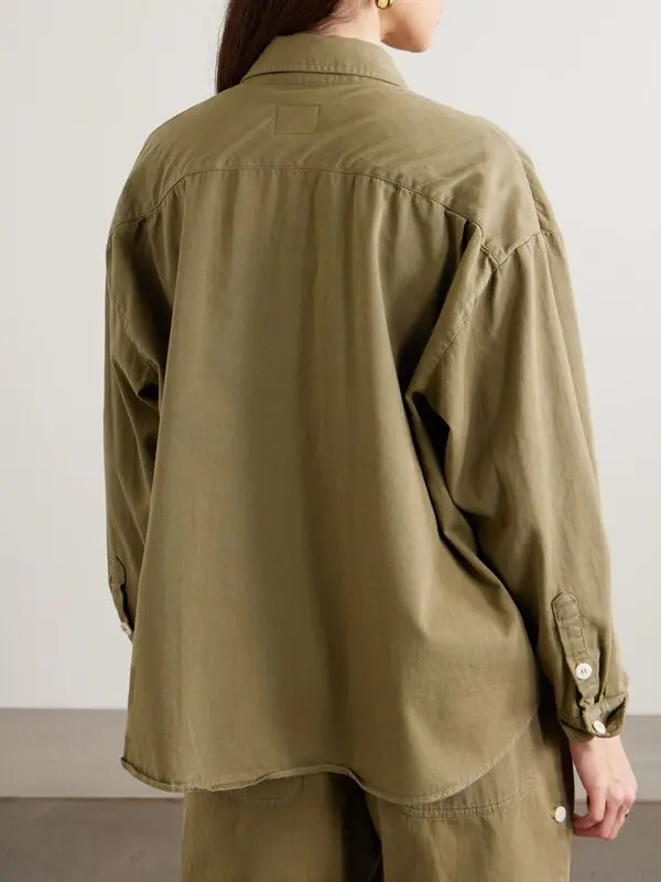 JAMIE HALLER Oversized Cotton-twill Shirt