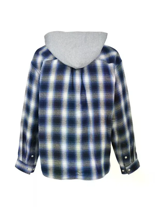 BREATH Check-pattern Hooded Shirt