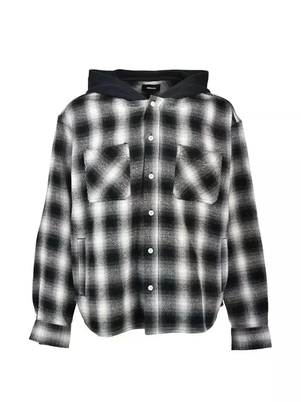 BREATH Check Hooded Shirt