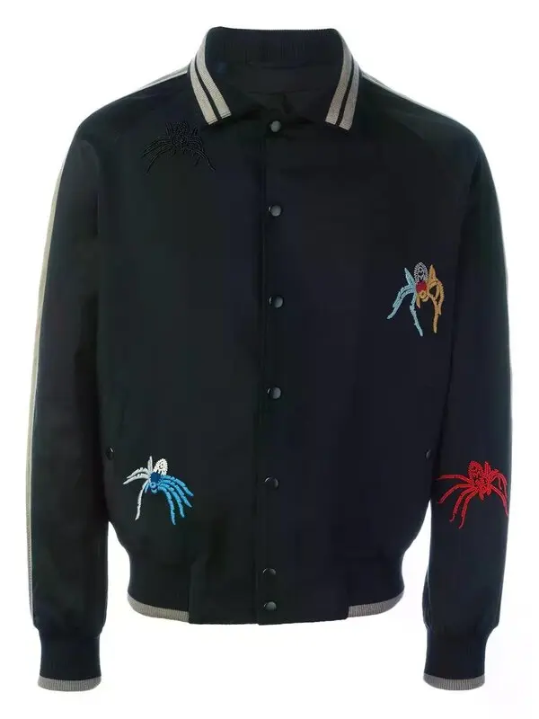LANVIN Spider-embroidered Baseball Jacket