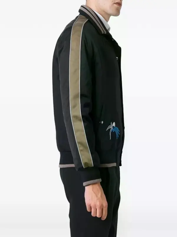 LANVIN Spider-embroidered Baseball Jacket