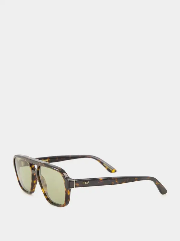 RETROSUPERFUTURE Havana Aviator Sunglasses - Brown