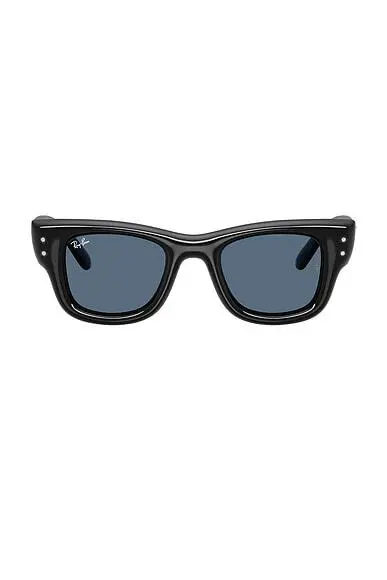 Ray-ban Wayfarer Puffer Square Sunglasses - Black