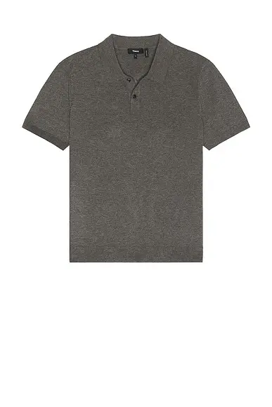 Theory Light Bilen Soris Polo - Medium Grey