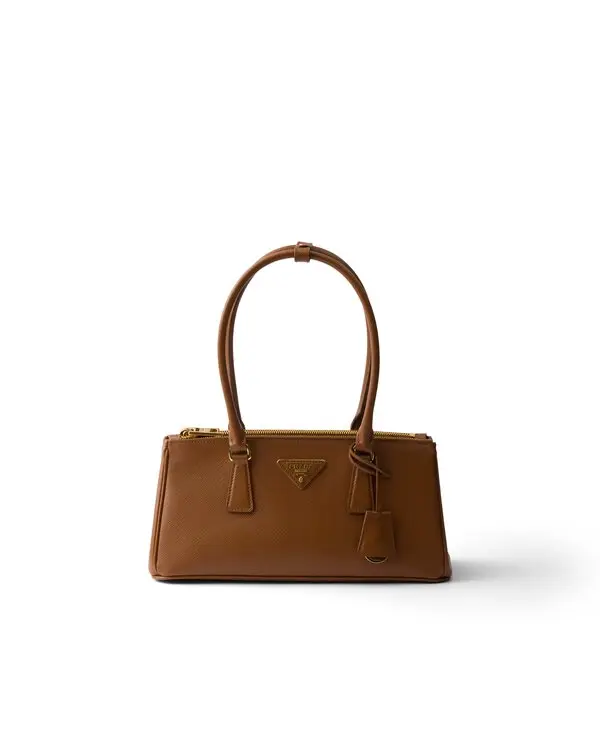 Prada Galleria Medium Saffiano Leather Bag - Cognac