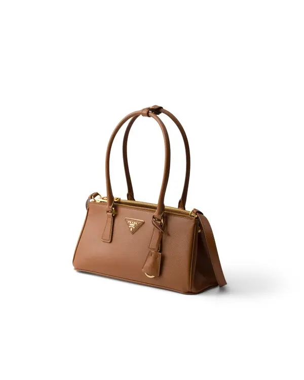 Prada Galleria Medium Saffiano Leather Bag - Cognac