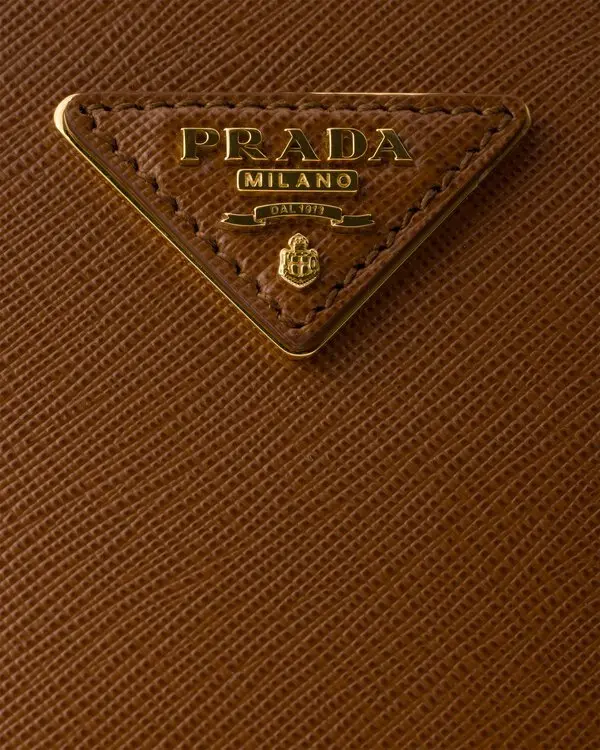 Prada Galleria Medium Saffiano Leather Bag - Cognac