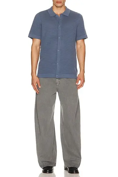 Onia Drop Needle Button Up Shirt - Mist