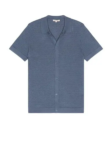 Onia Drop Needle Button Up Shirt - Mist