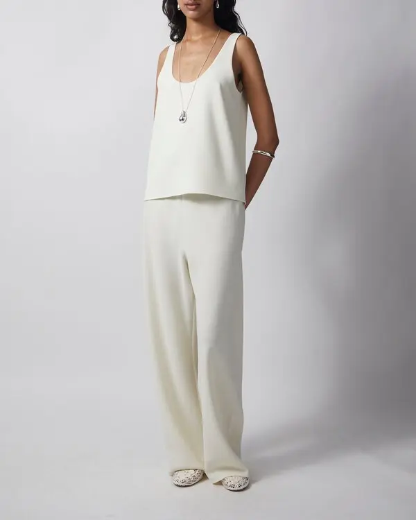 ALMADA Label Bea Crepe Wide-leg Trousers