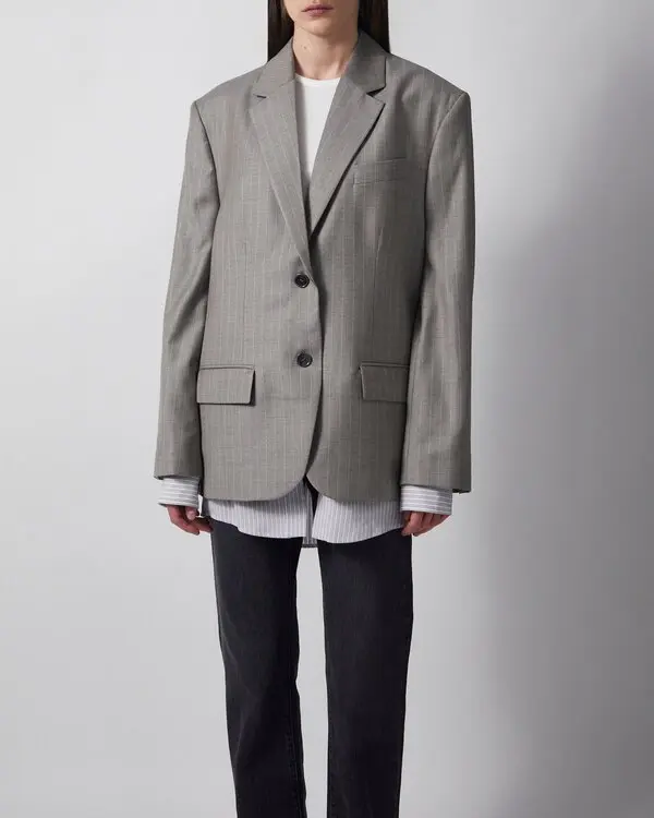 Acne Studios Single-breasted Layered Suit Blazer