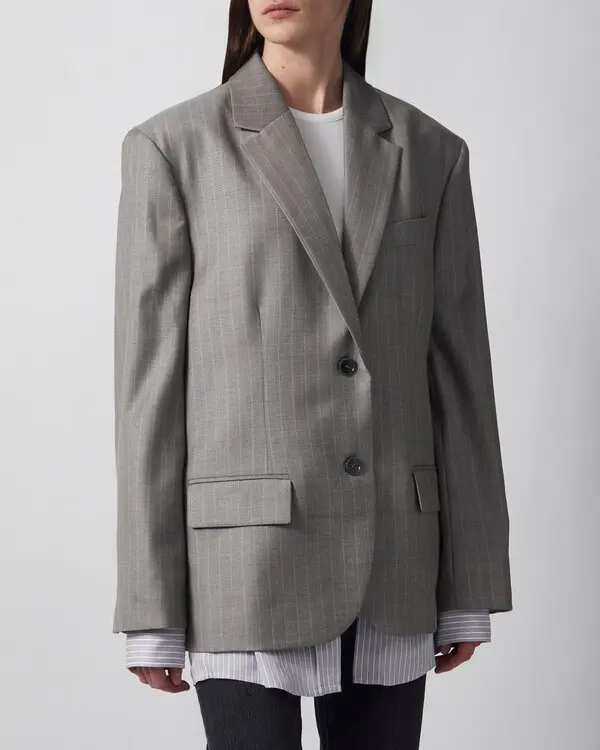 Acne Studios Single-breasted Layered Suit Blazer