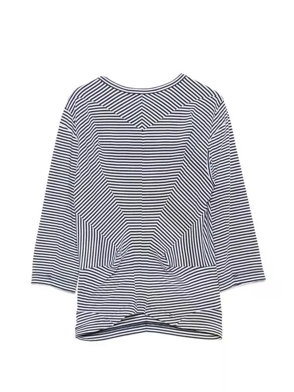 Junya Watanabe Striped Panelled T-shirt - Blue