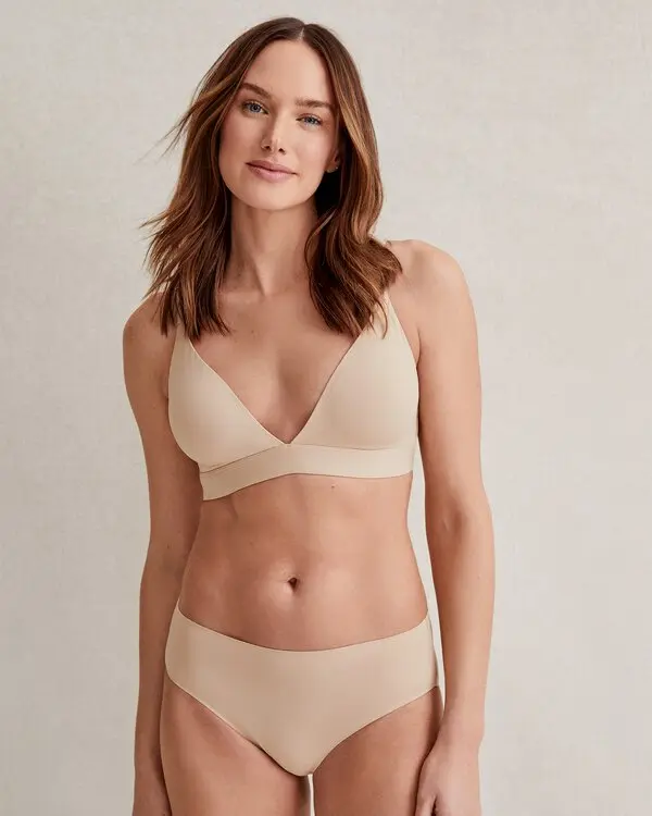HAVEN WELL WITHIN Harmony Triangle Bralette - Sand